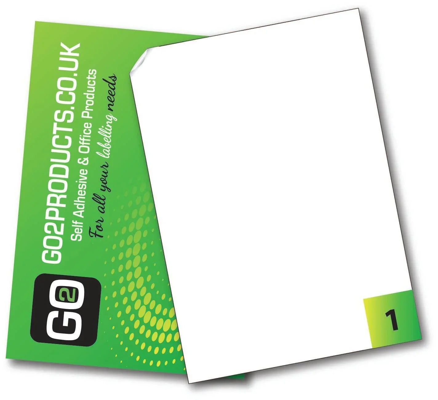 A5 Sheets 1 Adhesive Label (210mm X 148.5mm) – Go2products