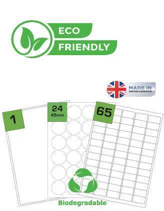 Biodegradable Labels (199.6mm x 289mm) | Go2products