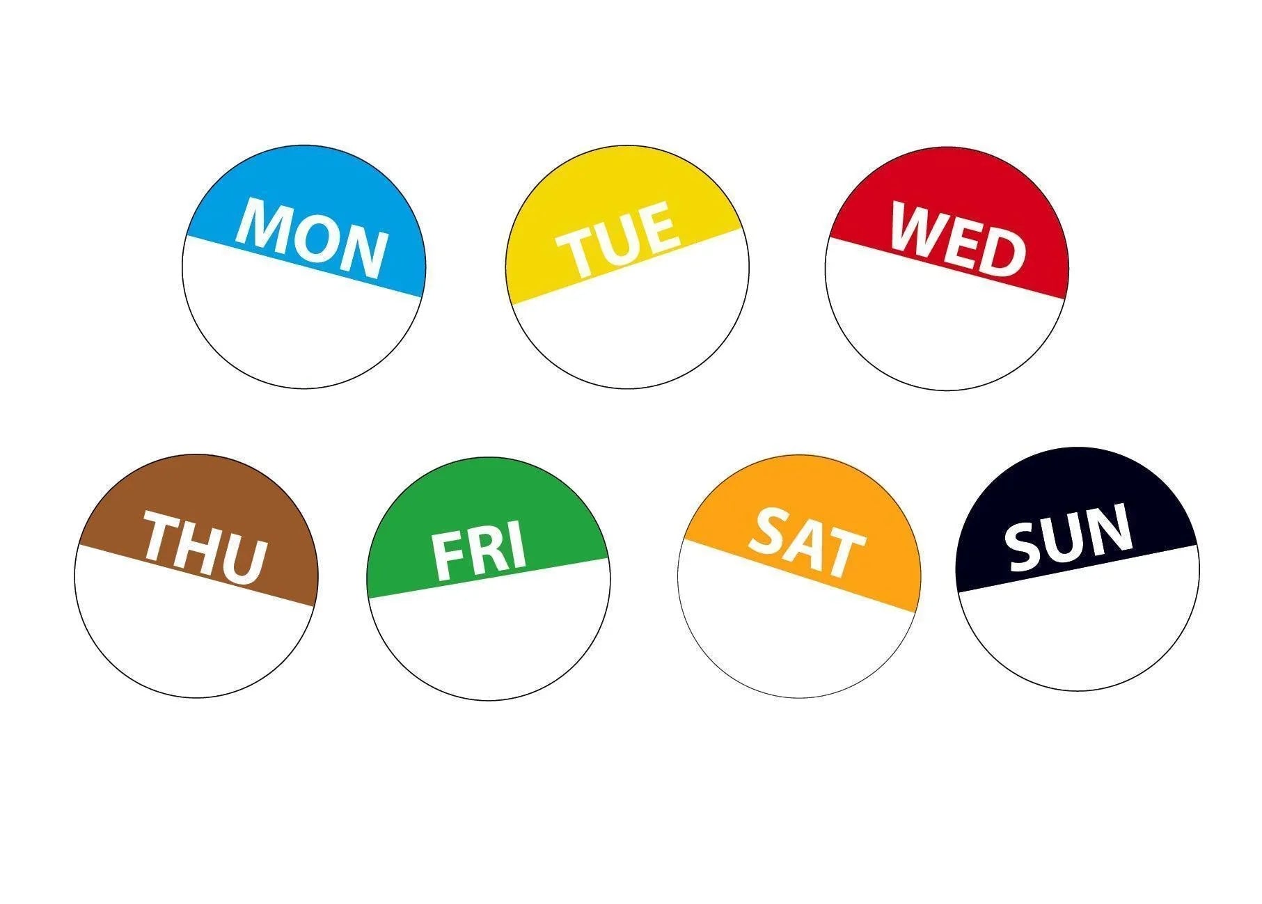 Day Dot Labels On Sheets | Food Labels With Go2products